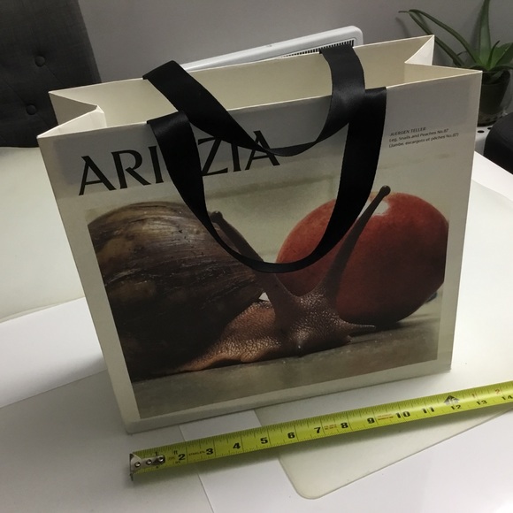Aritzia | Bags | 9 Addon Fwp Aritzia Snail Peaches Paper Bag | Poshmark